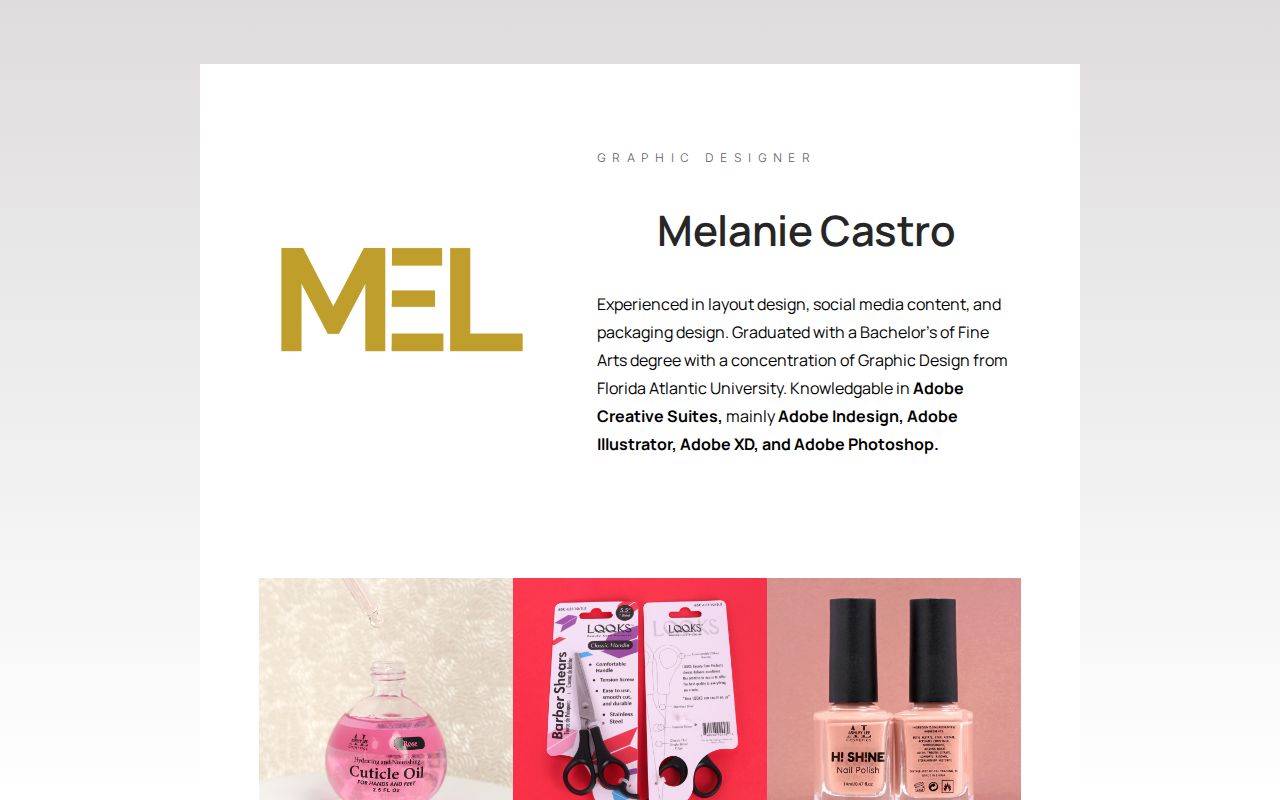 Melanie Castro Portfolio